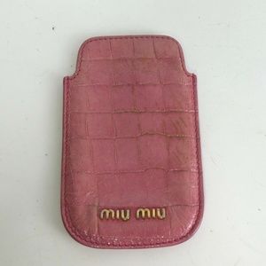 Miu Miu | Accessories | Miu Miu Mobile Phone Case Older Embossed ...